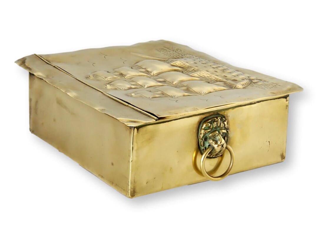 1805 English HMS Victory Brass Tea Box - Etsy