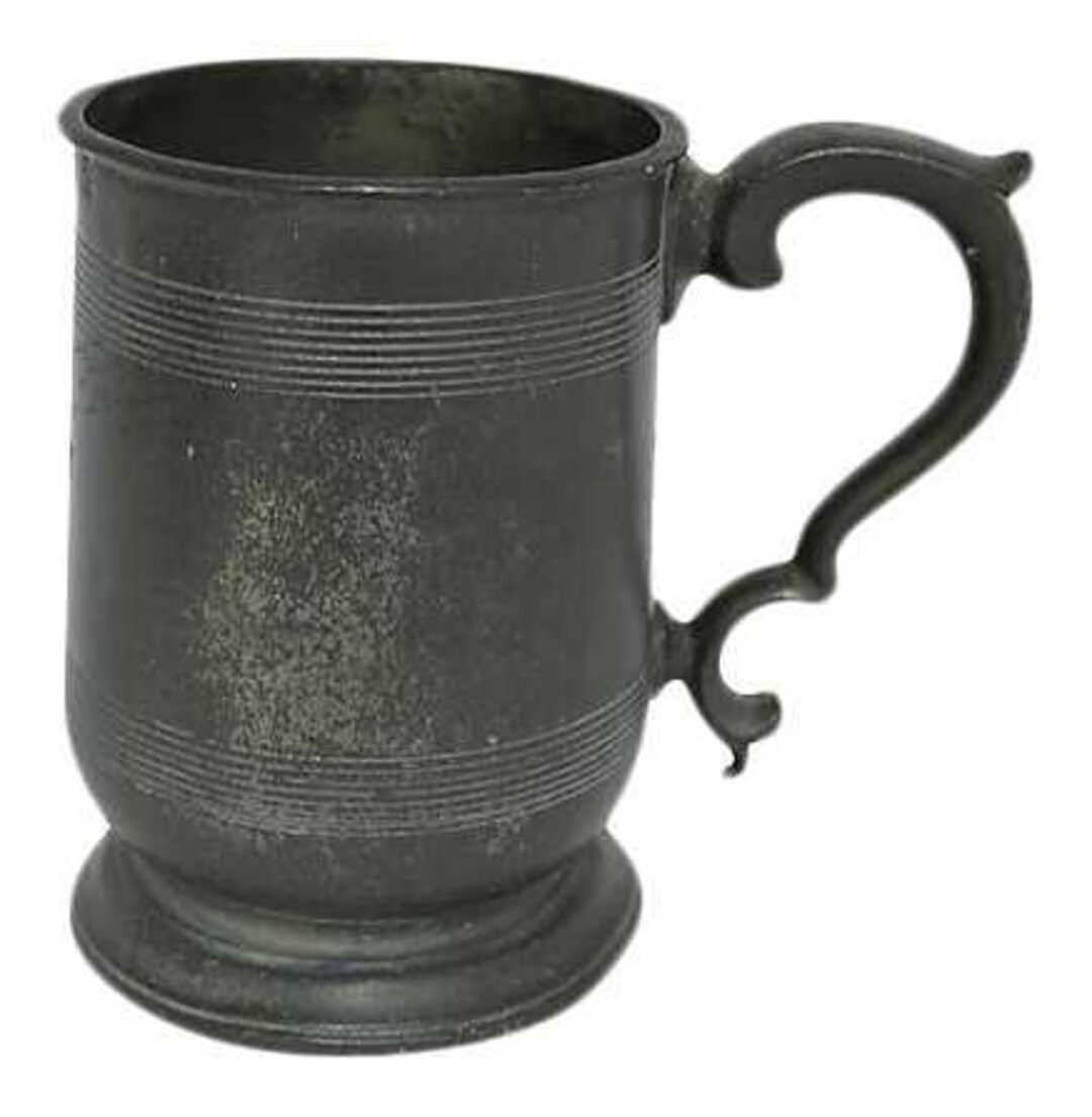 Antique Victorian Pewter Beer Tankard - Etsy