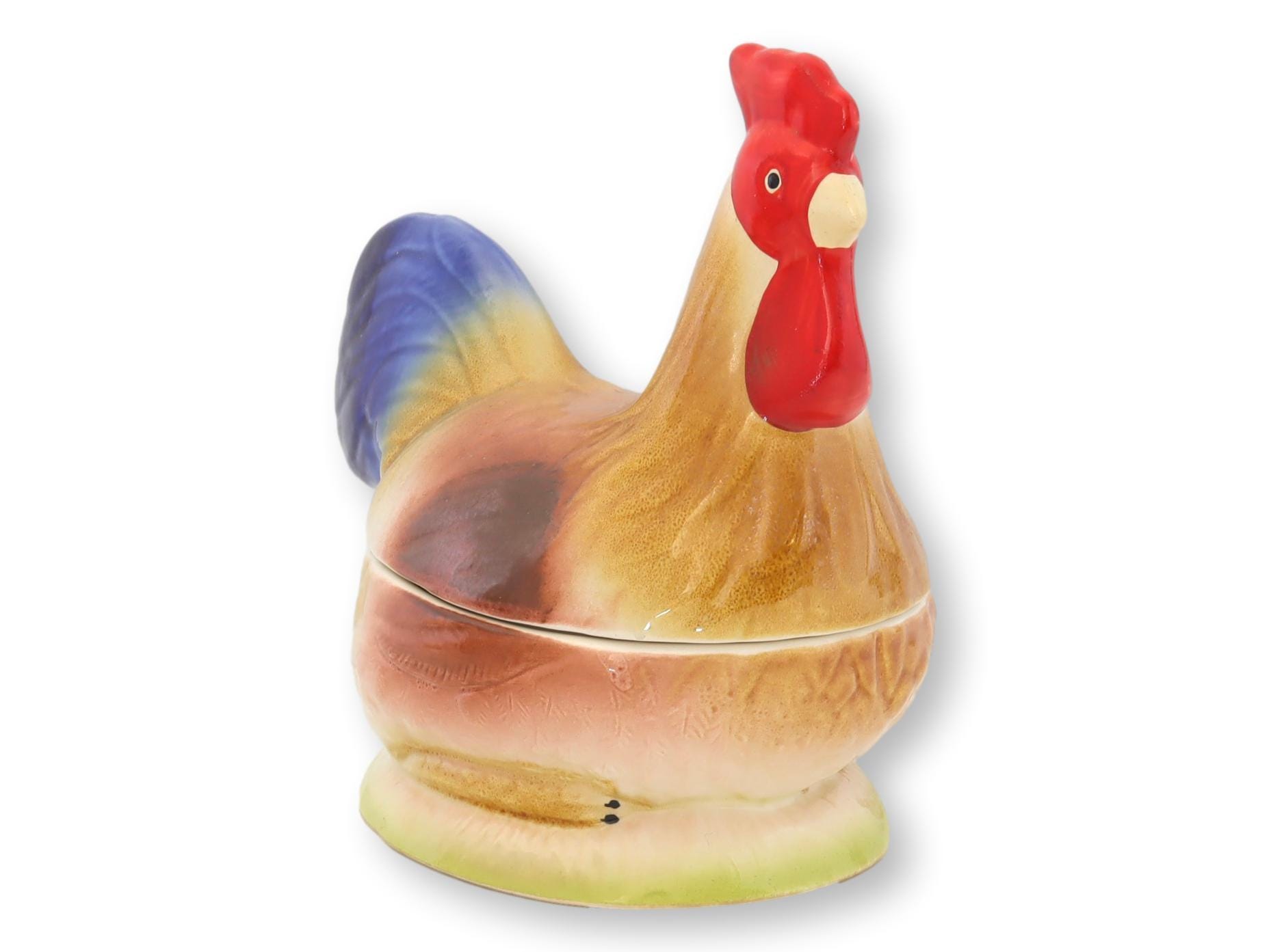 French Majolica Rooster Pâté Tureen - Etsy