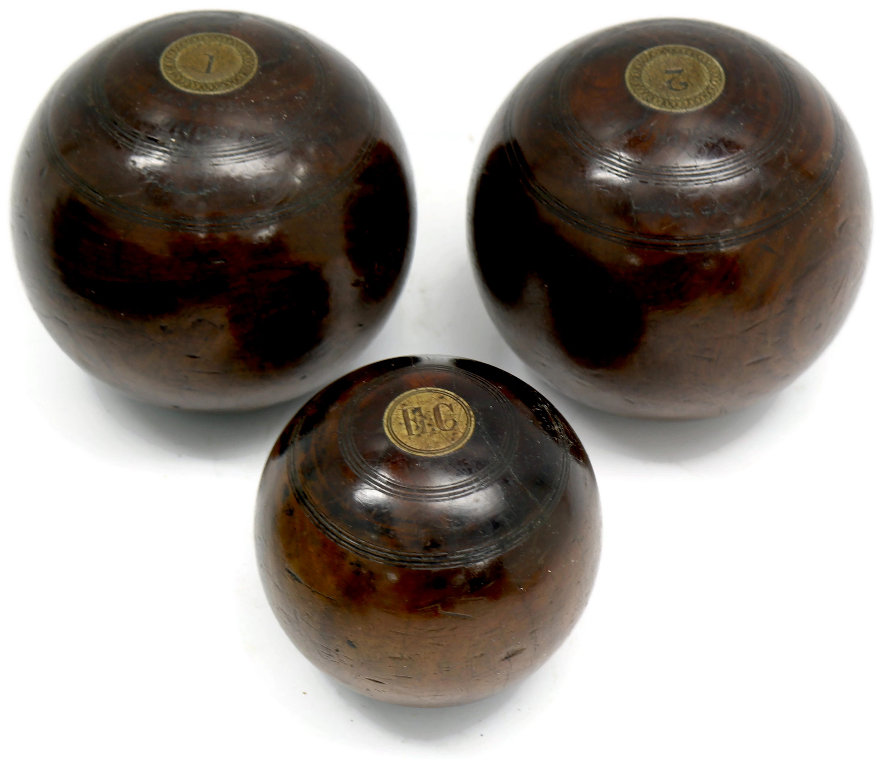 1920s English Lawn Bowling Balls S/3 - Etsy