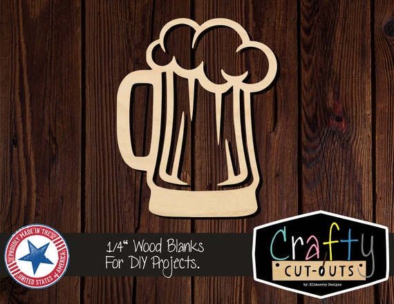 Beer Mug Multiple Sizes Laser Cut Shapes Unfinished Wood | Etsy