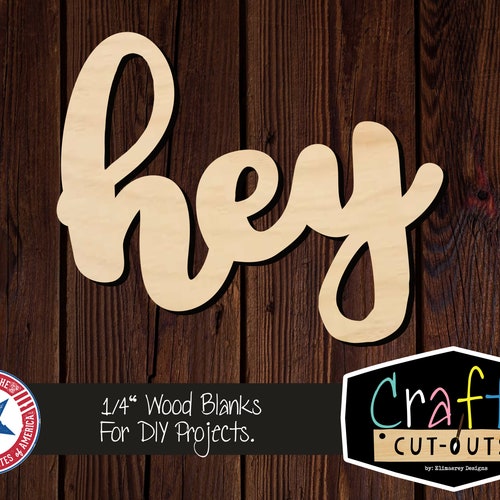 Custom Script Word Cutout-multiple Sizes Wood Craft Supply - Etsy