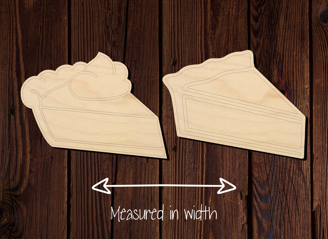 Pie Slice Blank Shape | Multiple Sizes | Laser Cut Shapes | Unfinished ...