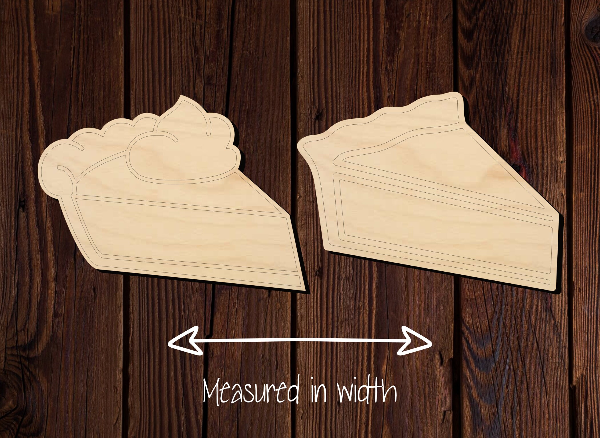 Pie Slice Blank Shape Multiple Sizes Laser Cut Shapes - Etsy