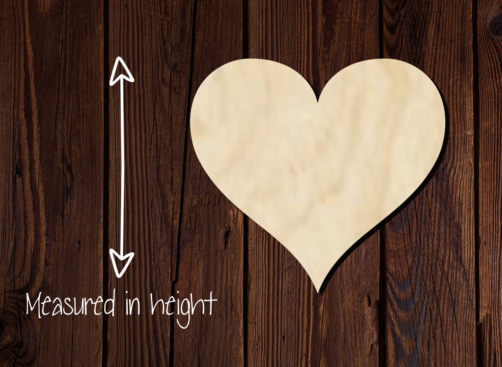 Heart | Multiple Sizes | Laser Cut Shapes | Unfinished Wood Blanks ...
