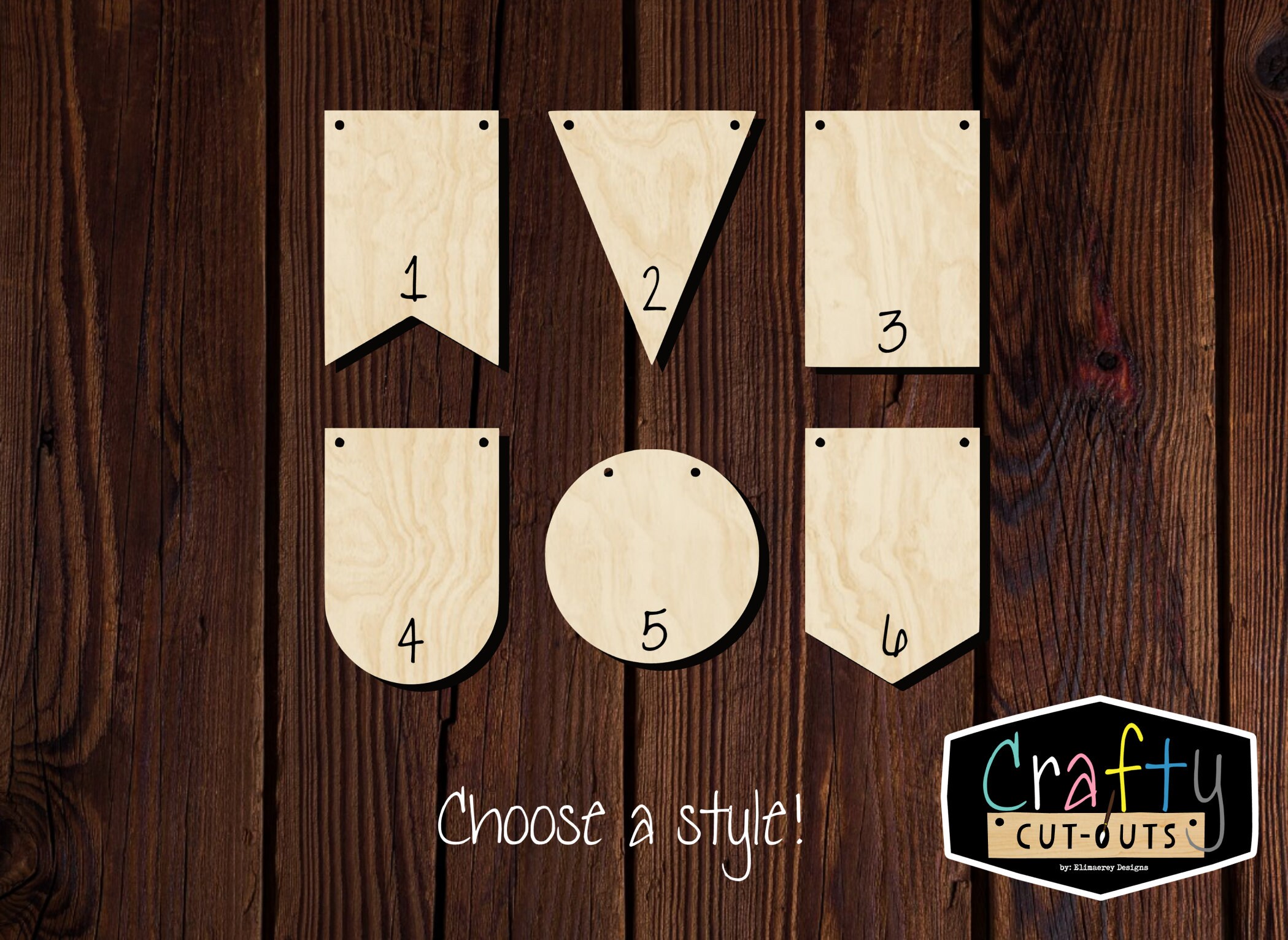 Bunting Flag Shapes Multiple Sizes Multiple Styles Laser | Etsy