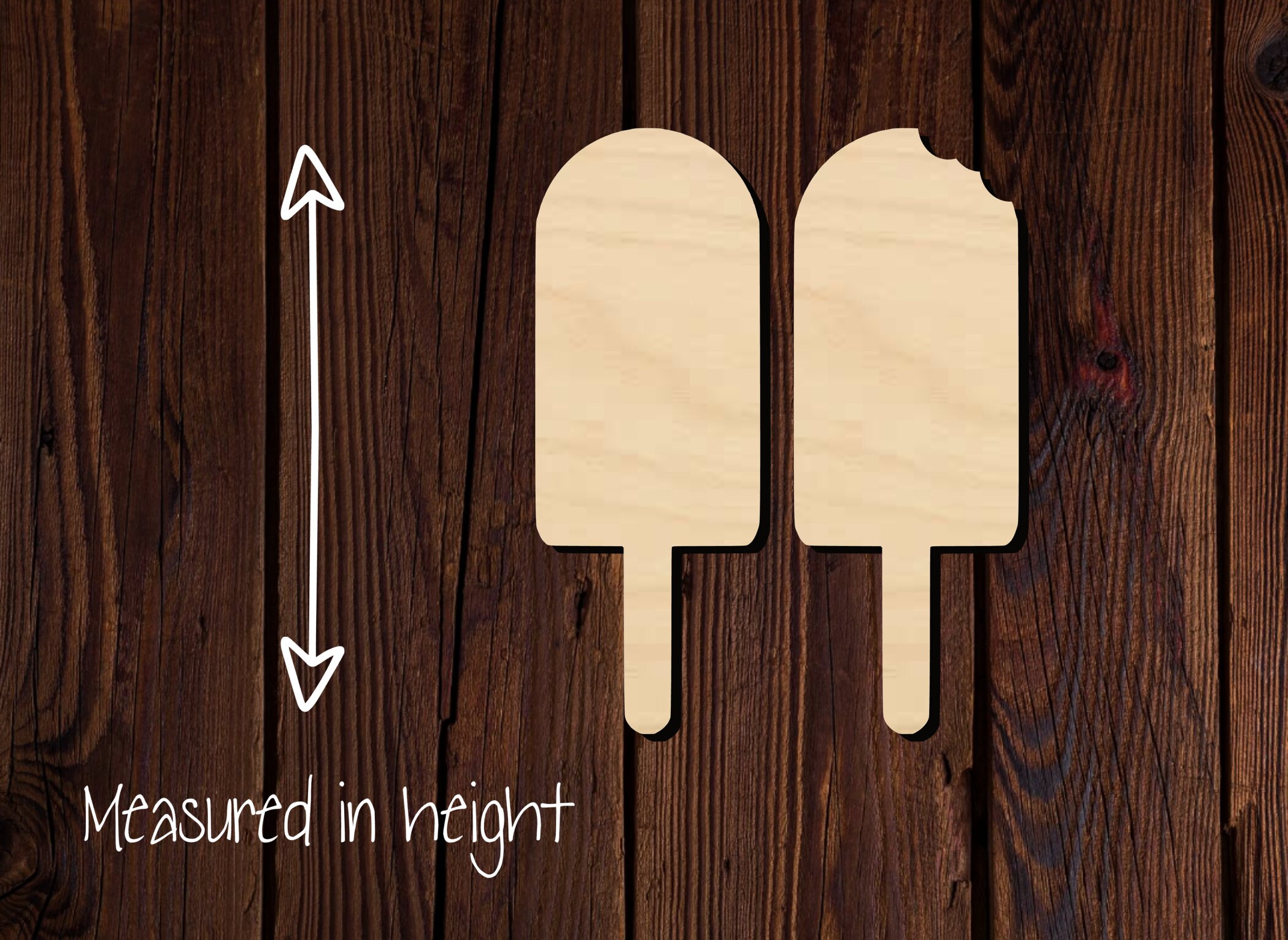 Popsicle Wood Shape Multiple Sizes Laser Cut Shapes | Etsy