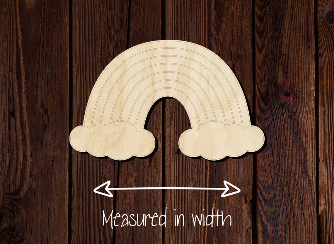 Rainbow Blank Cutout Multiple Sizes Laser Cut Shapes | Etsy