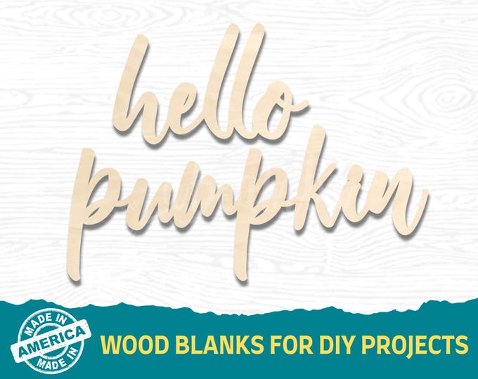 Hello Pumpkin Wreath Attachment Pumpkin Word Cutout Fall Words Fall ...