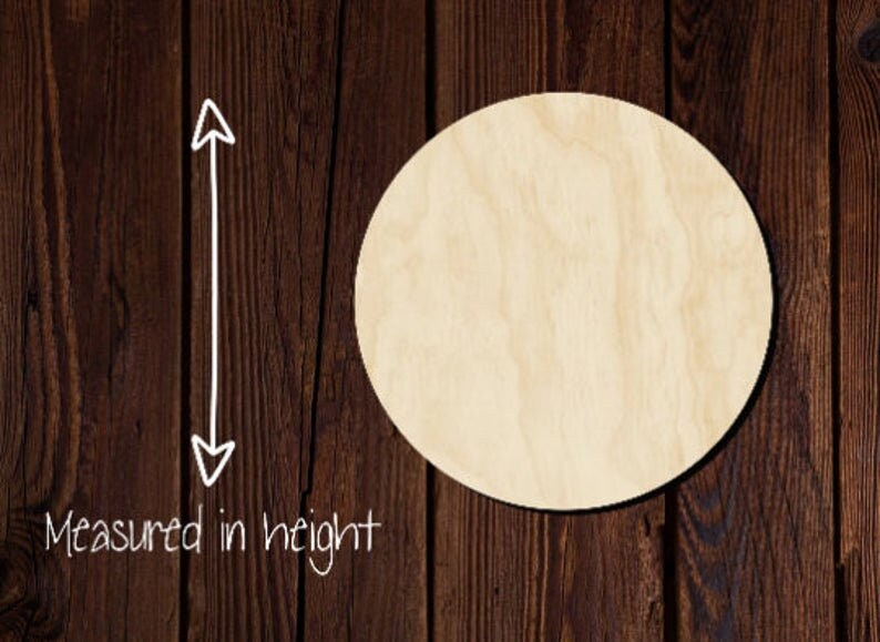 Unfinished Circle Shape Multiple Sizes Laser Cut Shapes - Etsy
