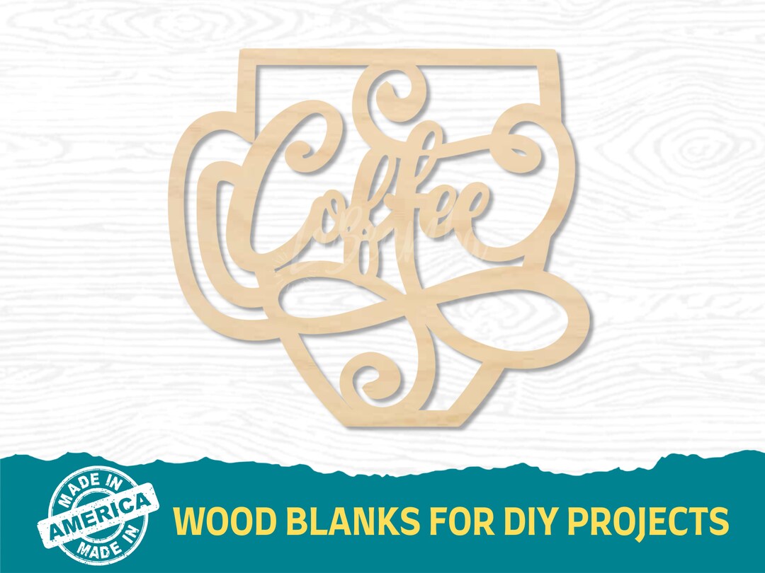 Swirly Coffee Cup Cutout | Multiple Sizes | Laser Cut Shapes ...