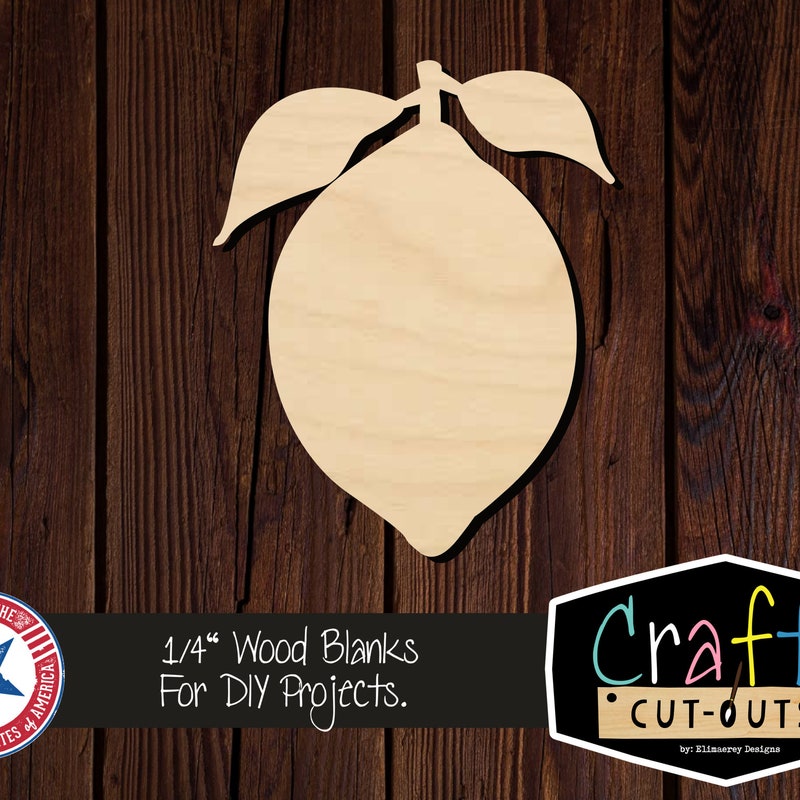Lemon Wood Cutout - Etsy