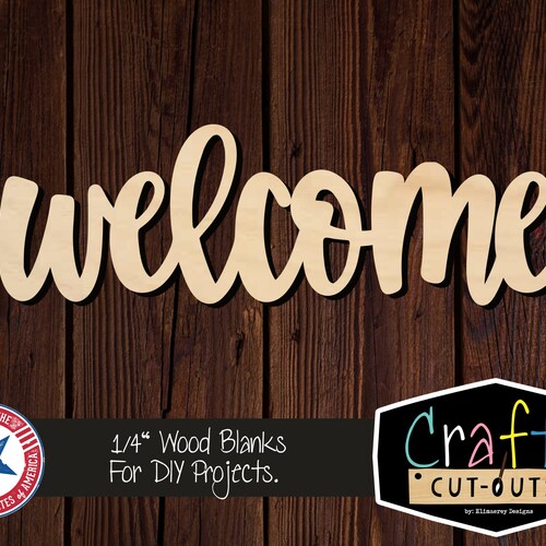 Custom Script Word Cutout-multiple Sizes Wood Craft Supply - Etsy