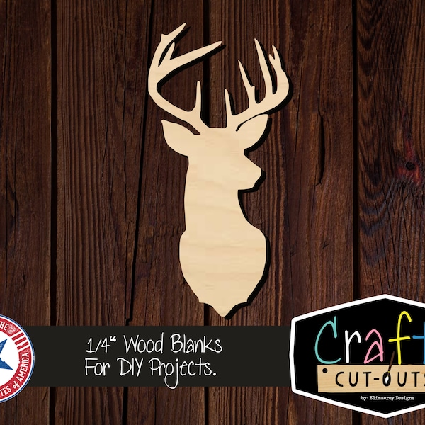 Unfinished Wood Deer Cutouts - Etsy