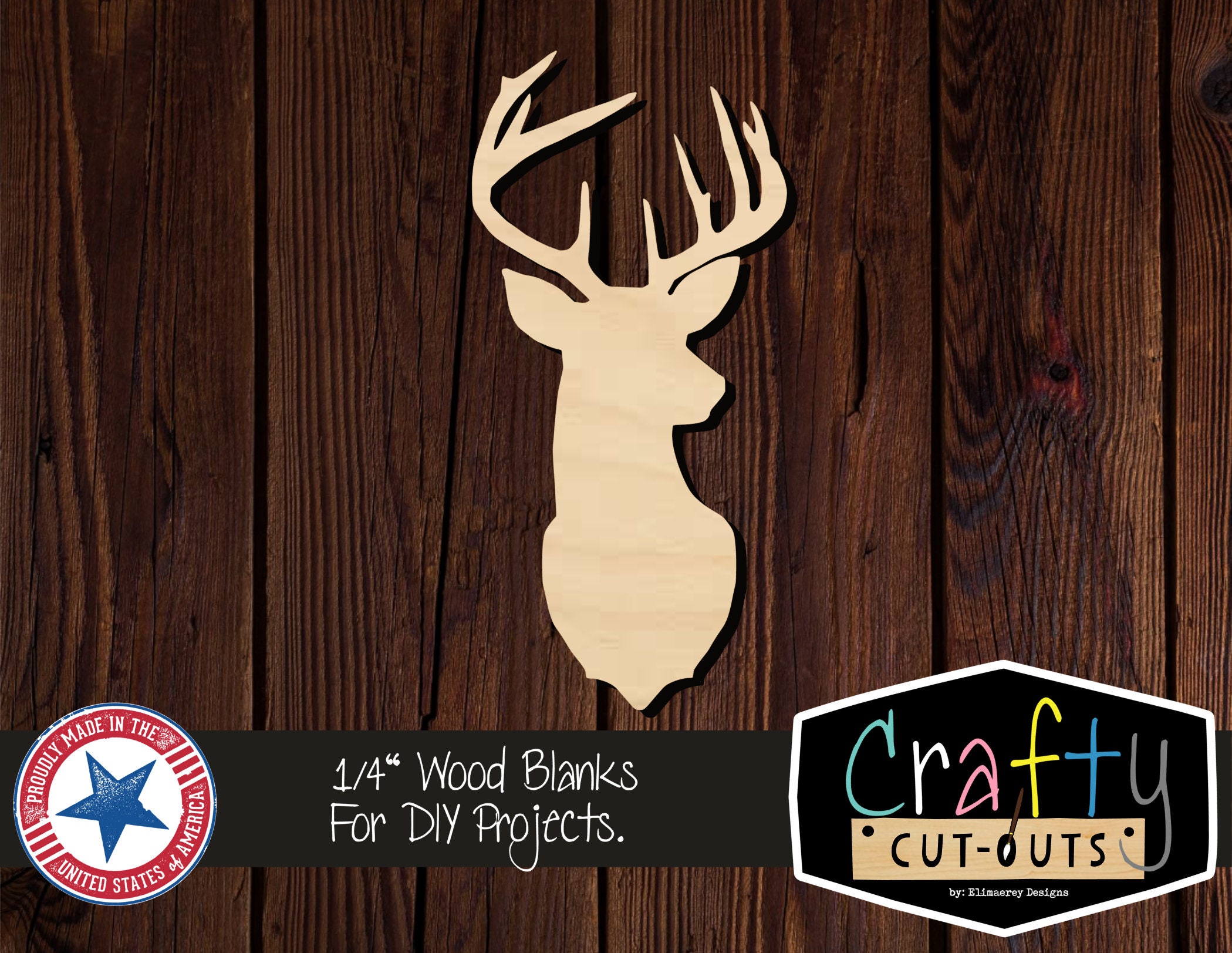 Deer Buck Silhouette Shape Multiple Sizes Laser Cut Shapes | Etsy