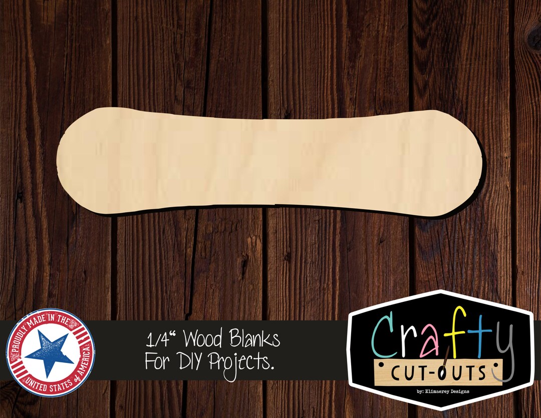 Unfinished Snowboard Shape | Winter Decor | Multiple Sizes | Laser Cut ...