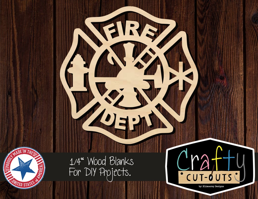 Fire Department Sign | Multiple Sizes | Laser Cut Shapes | Unfinished ...