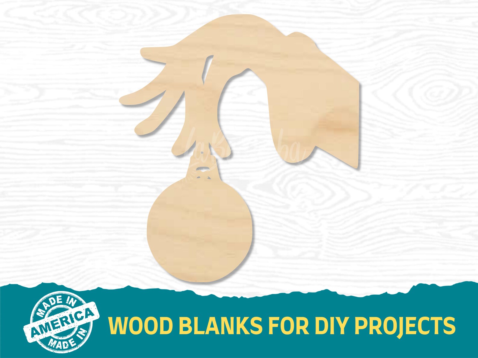 Grinch Hand-christmas Bulb Shape Multiple Sizes Laser Cut - Etsy