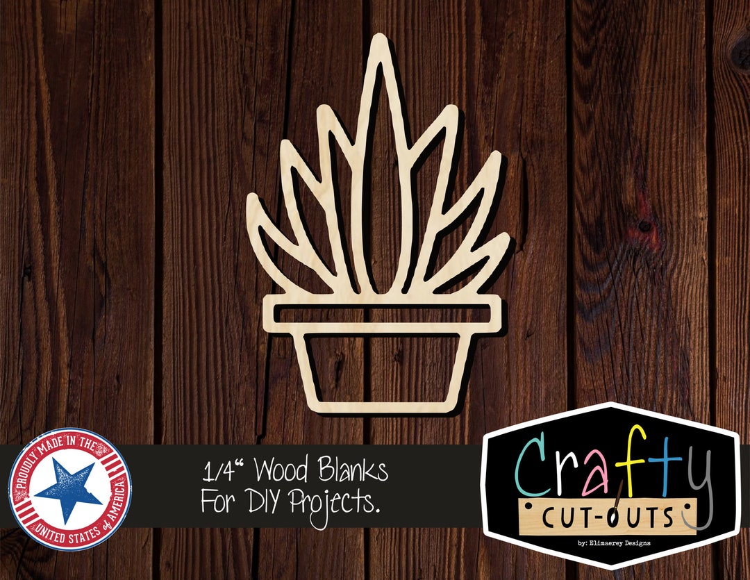 Succulent Blank Cutout | Cactus Shapes | Multiple Sizes | Laser Cut ...