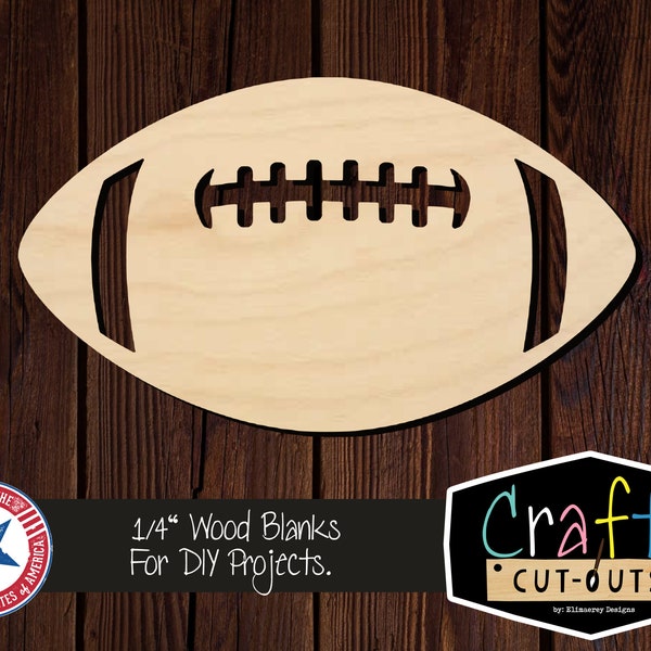 Football Wood Shapes - Etsy