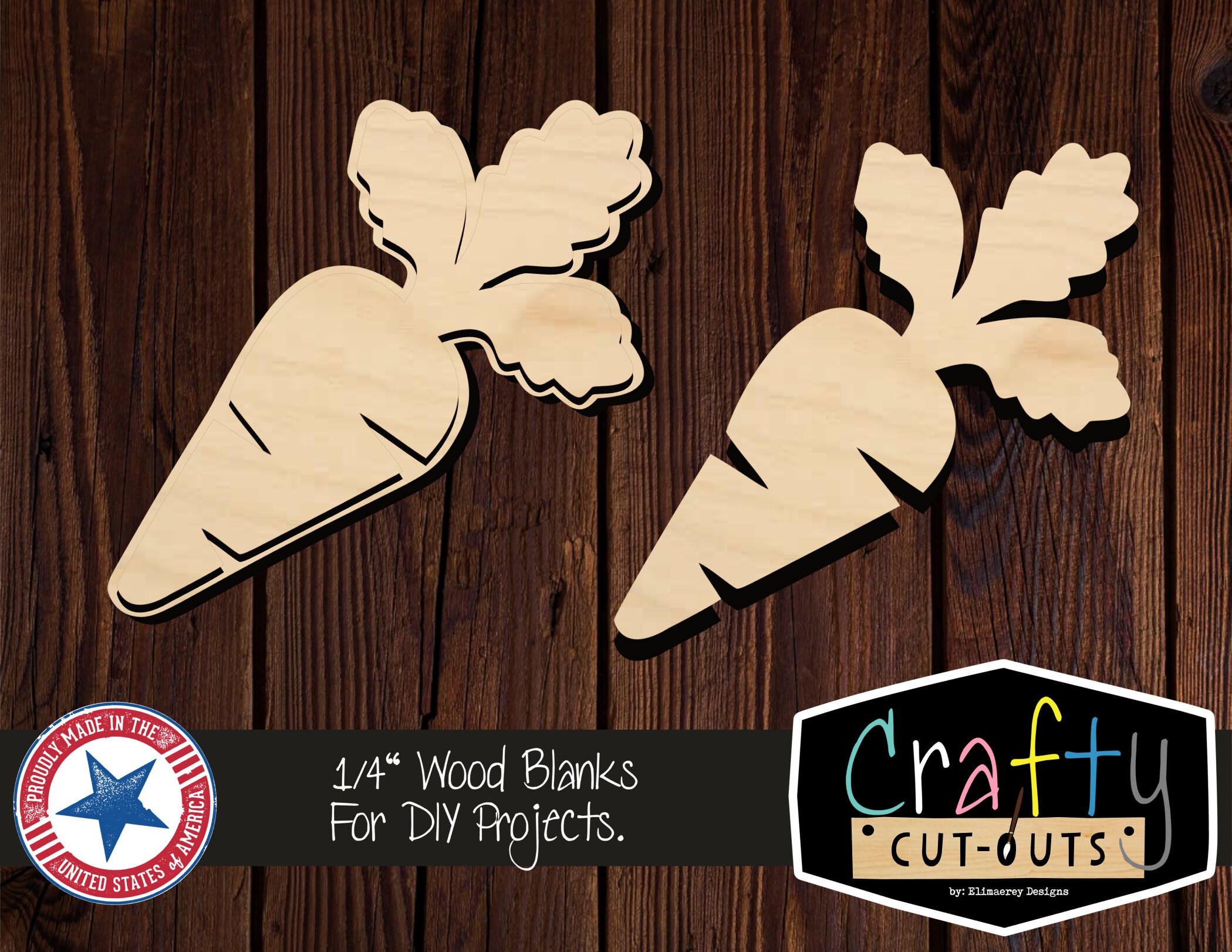 Double or Single Layered Carrot Shape Multiple Sizes Laser - Etsy