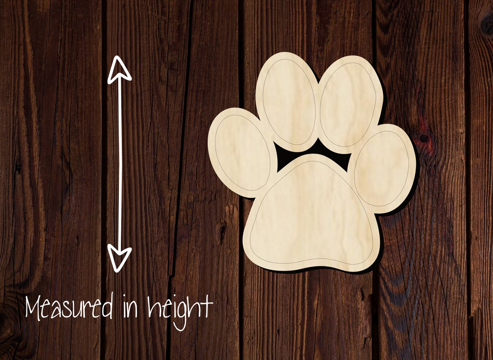 Paw Print Shape Multiple Sizes Laser Cut Shapes - Etsy