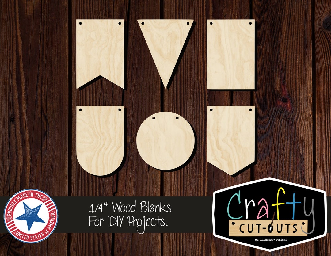 Bunting Flag Shapes | Multiple Sizes | Multiple Styles | Laser Cut ...