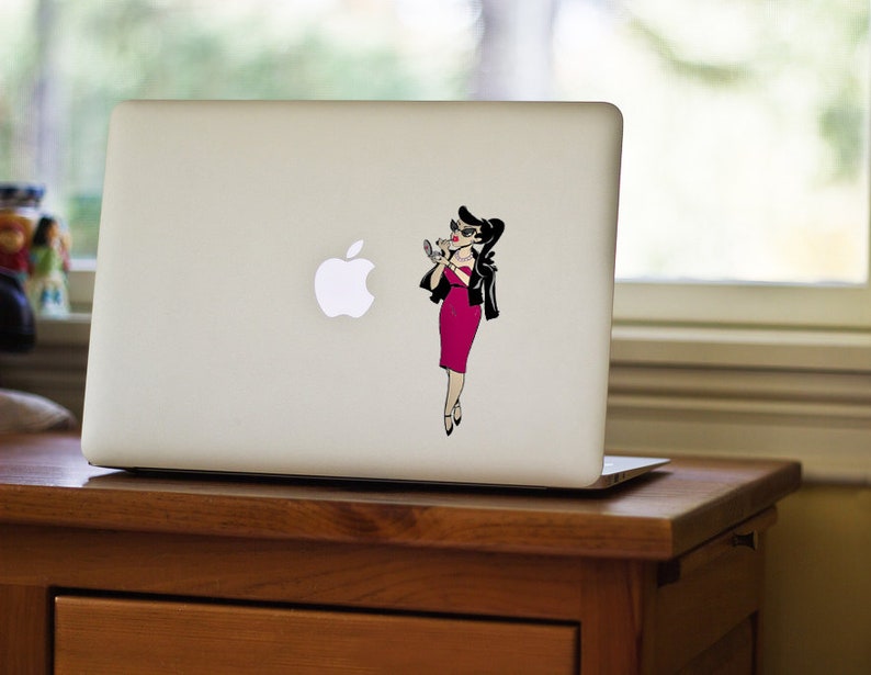 Cute Pinup Girl Pin up Model Pinup Girl Decal Sticker Pin - Etsy