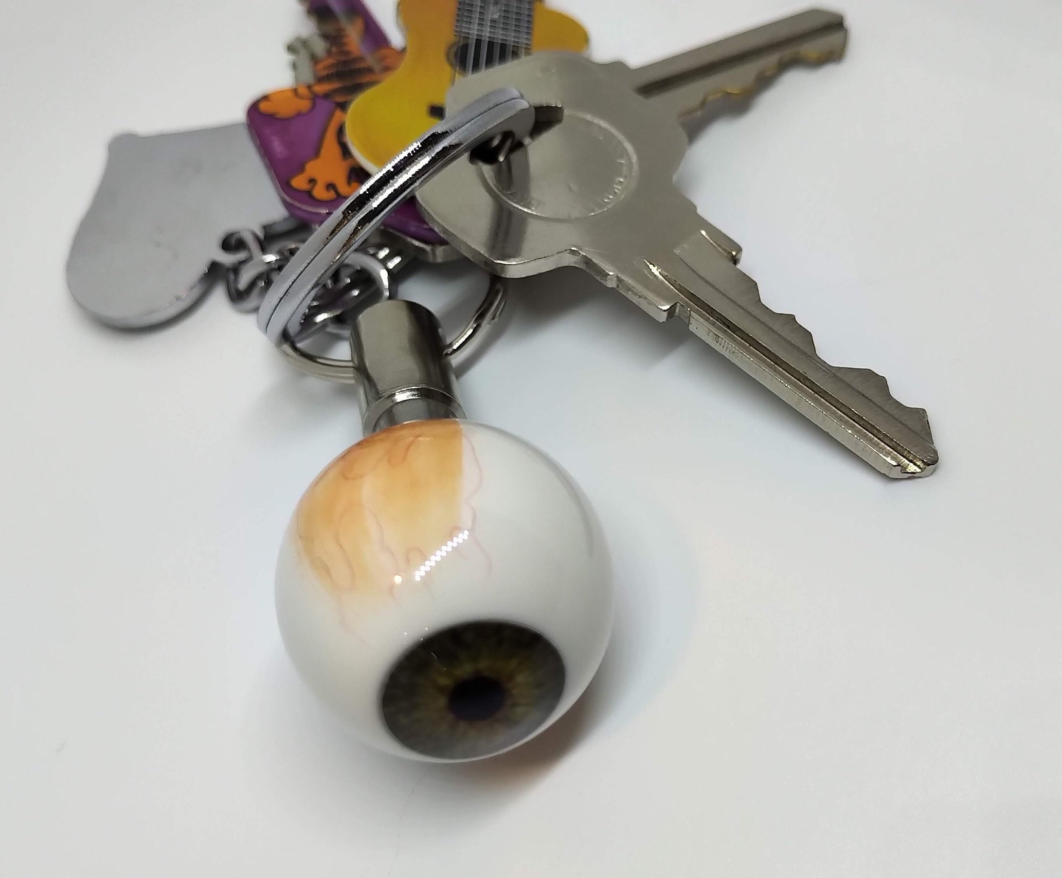 Realistic Handmade in the USA , Human Eye KEYCHAIN With Vessels - Etsy