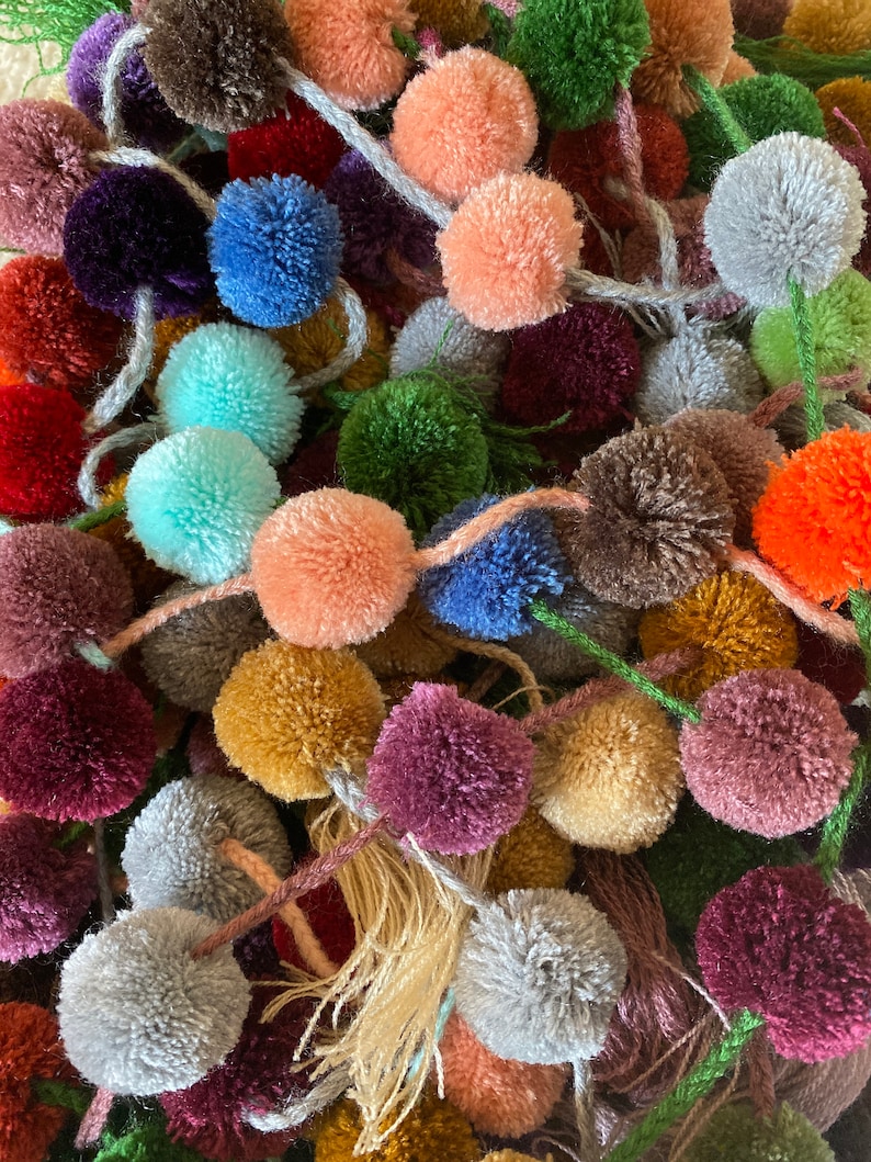 Pompon Garland Mexican Garland Kids Room Decor Wall Hanging - Etsy