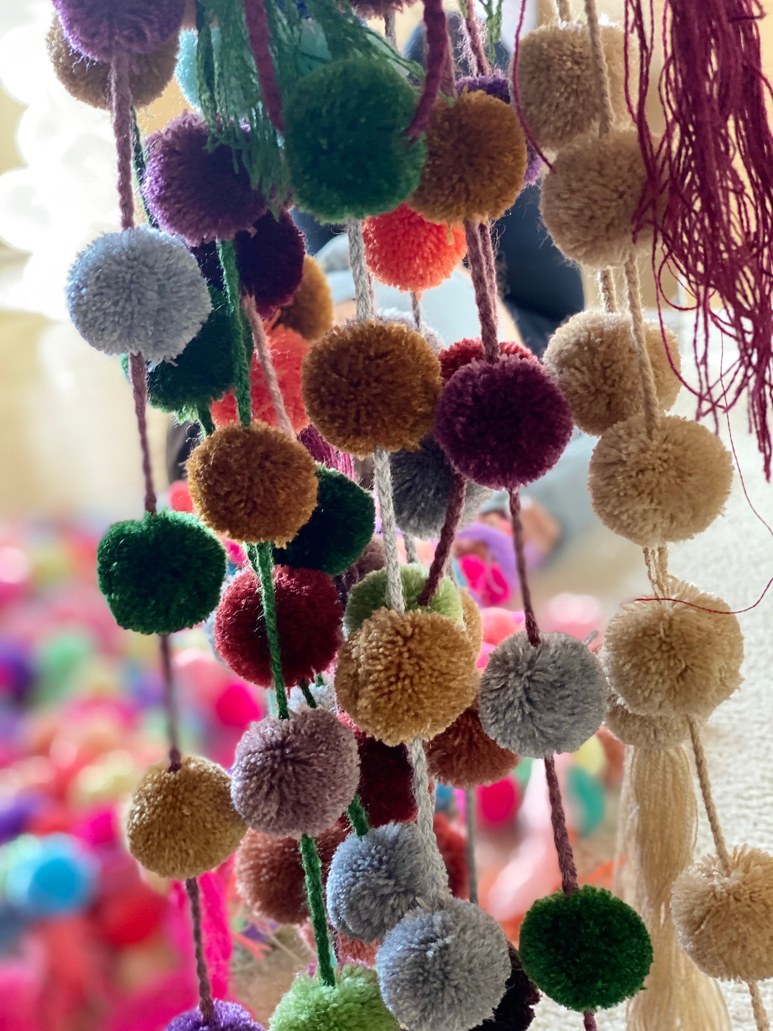 Pompon Garland Mexican Garland Kids Room Decor Wall Hanging - Etsy