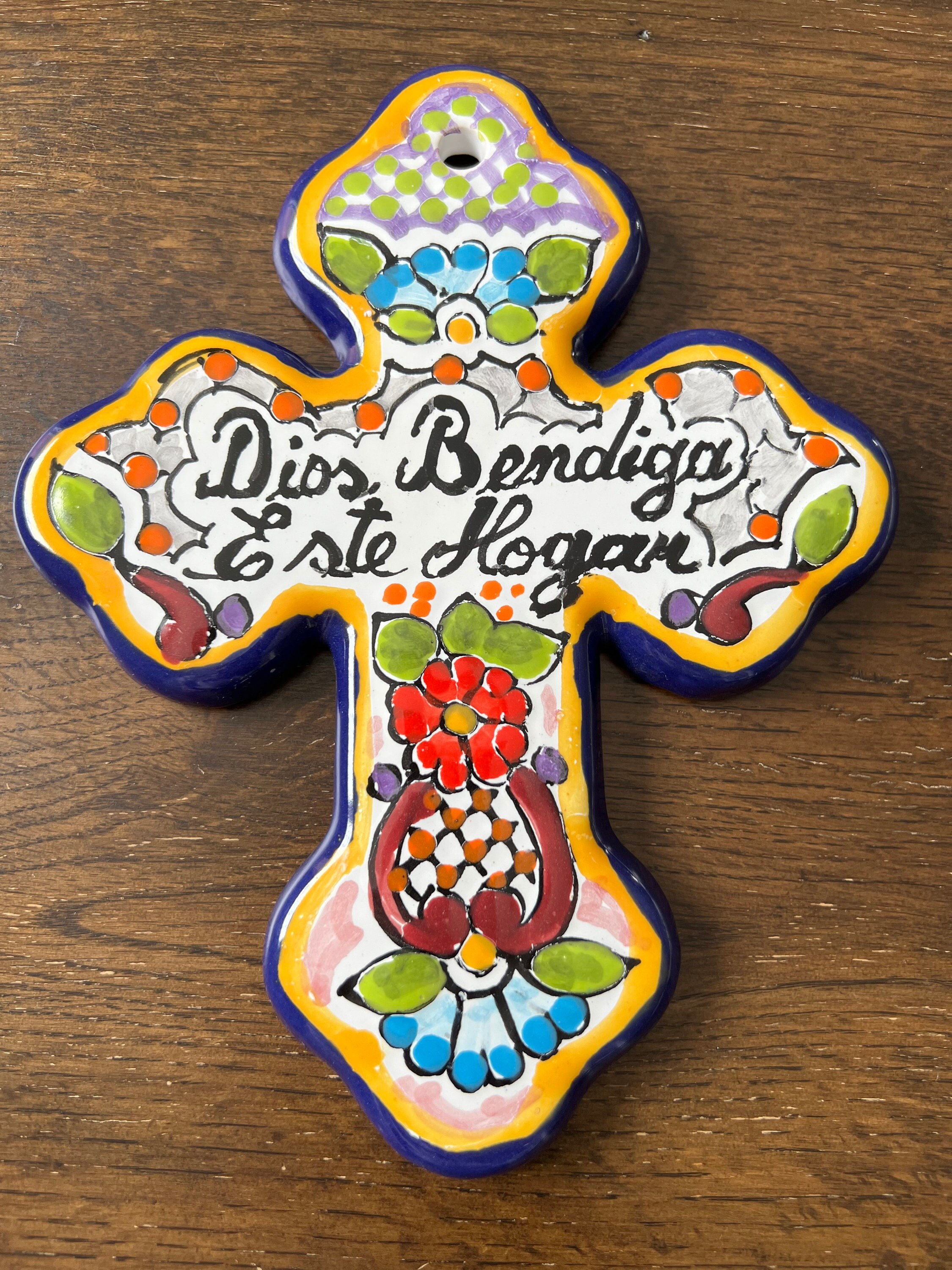 Talavera Cross Ceramic Wall Decor Hanging Talavera Cross - Etsy