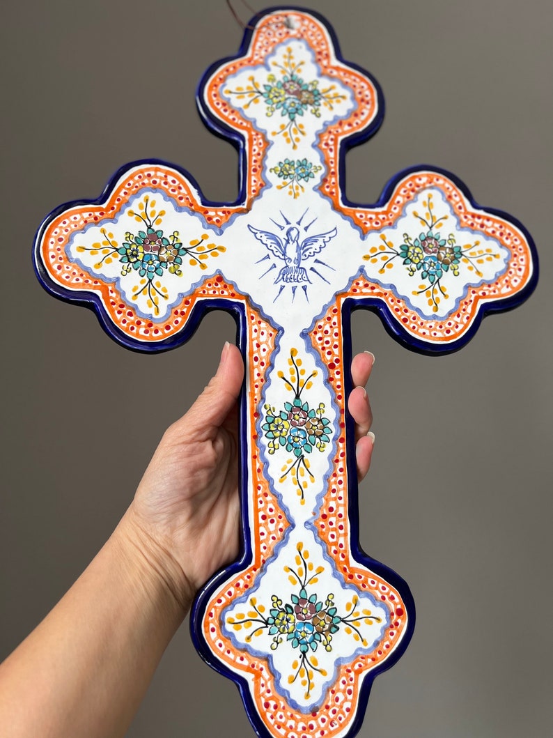 Talavera Cross Ceramic Wall Decor Hanging Talavera Cross - Etsy