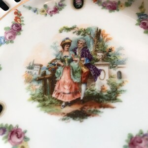 Vintage German Decorative Plate, 5.5 Inch Fancy Victorian Style Plate ...