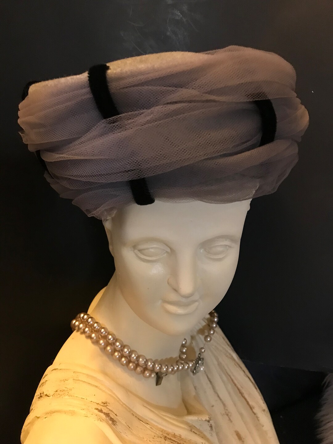Vintage Womans Turban Crown Hat, Goodyears Department Store Ann Arbor ...