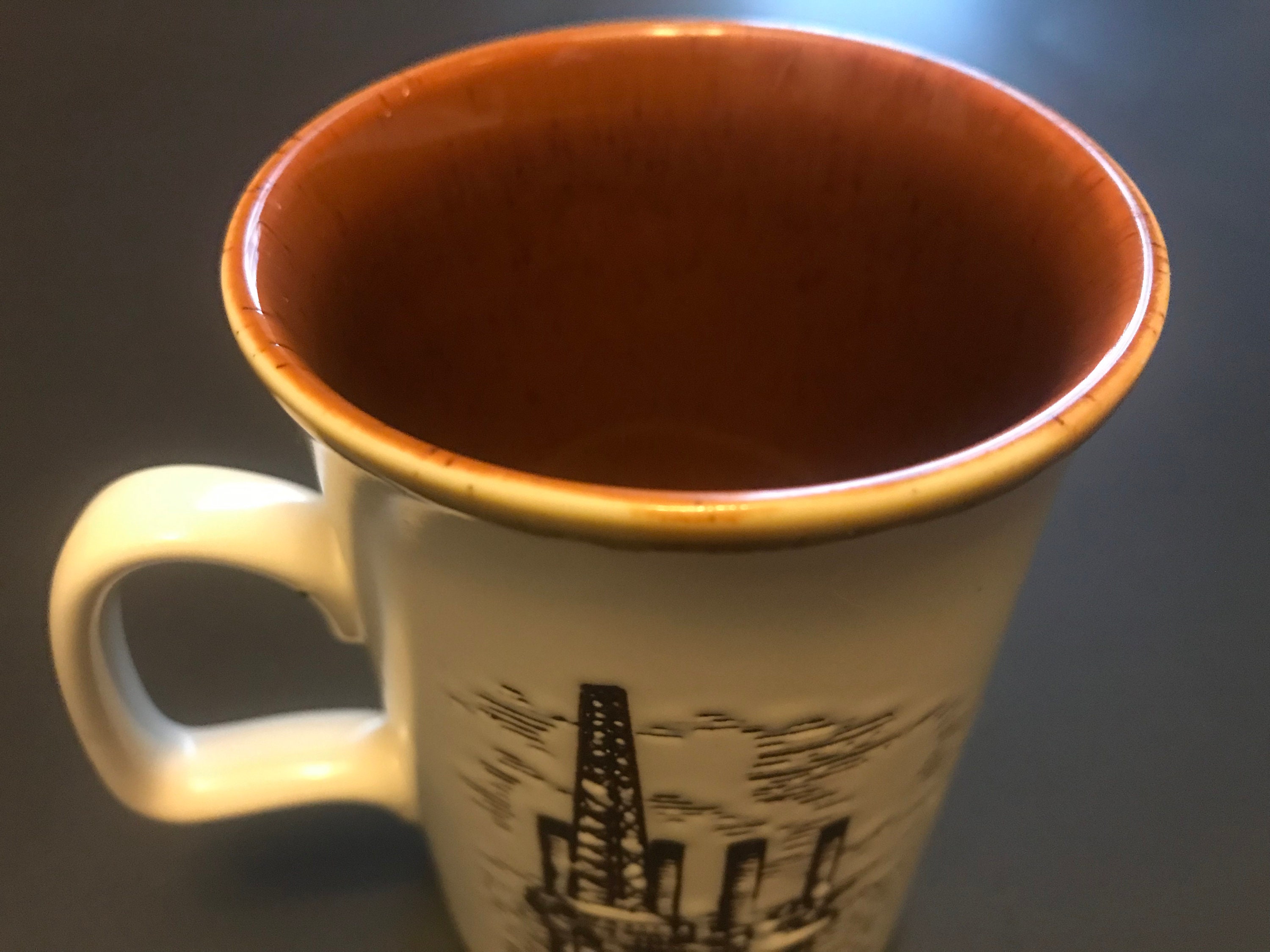 Vintage the Kingdom of Saudi Arabia Mug, Textured Camel Pottery Mug ...