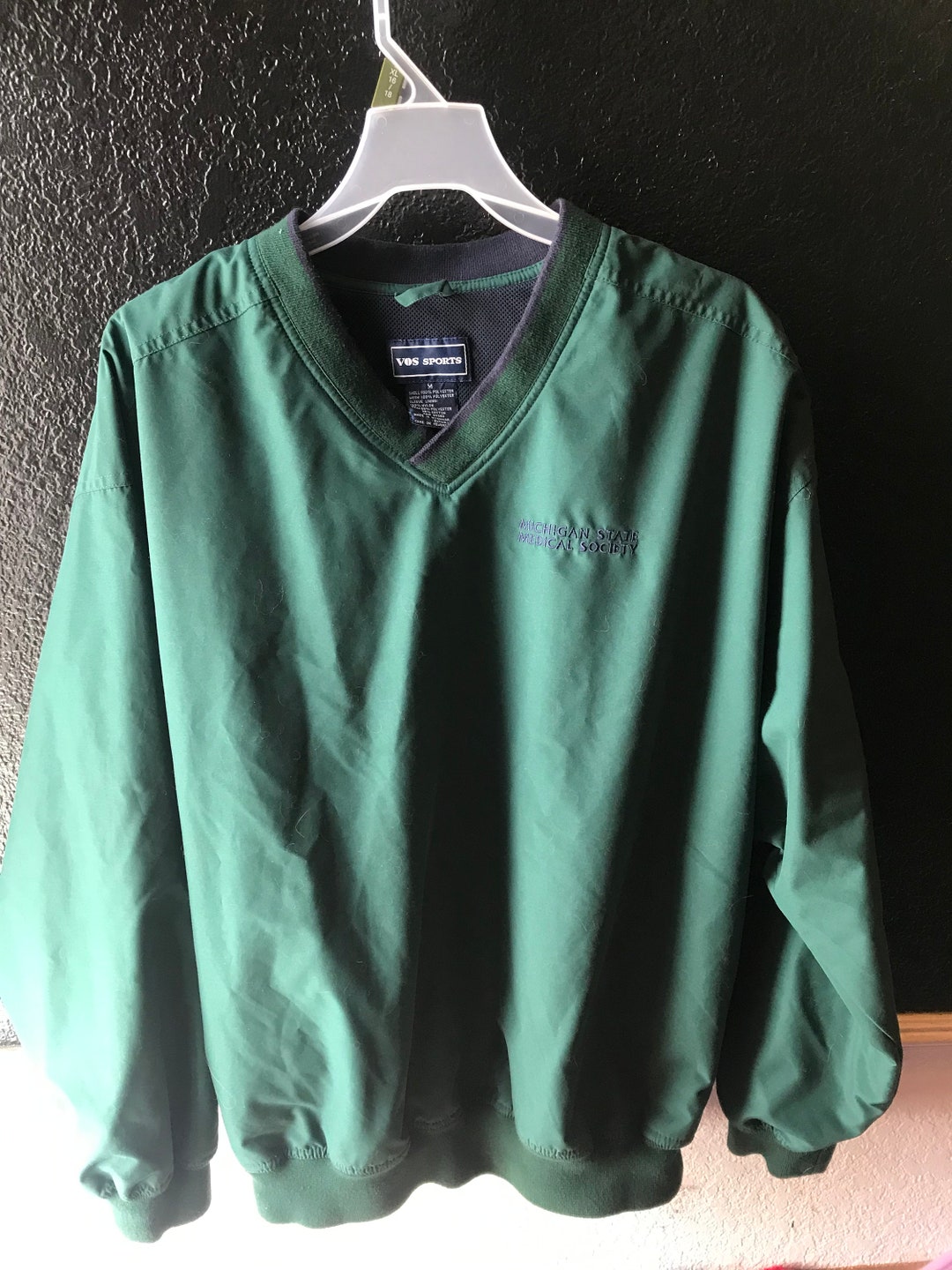Vintage Michigan State University Medical Society Embroidered Pullover ...