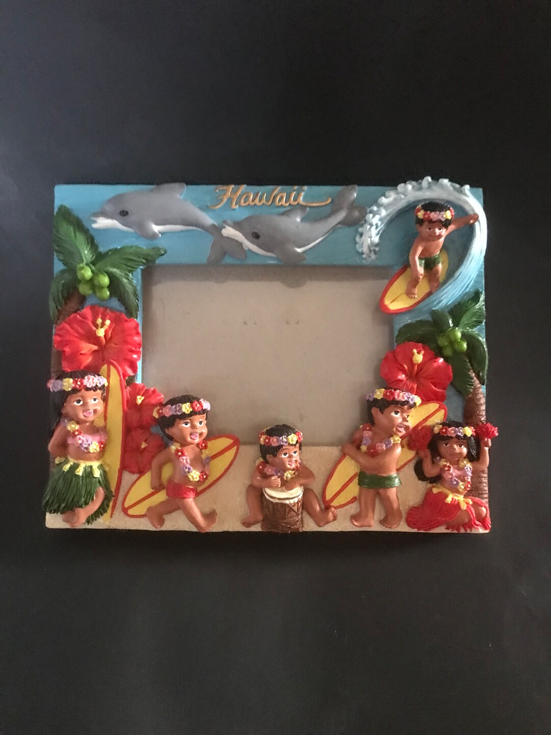 1990s, Hawaiians Surfing, Traditional Hawaiians 3D Picture Frame 3x5 ...