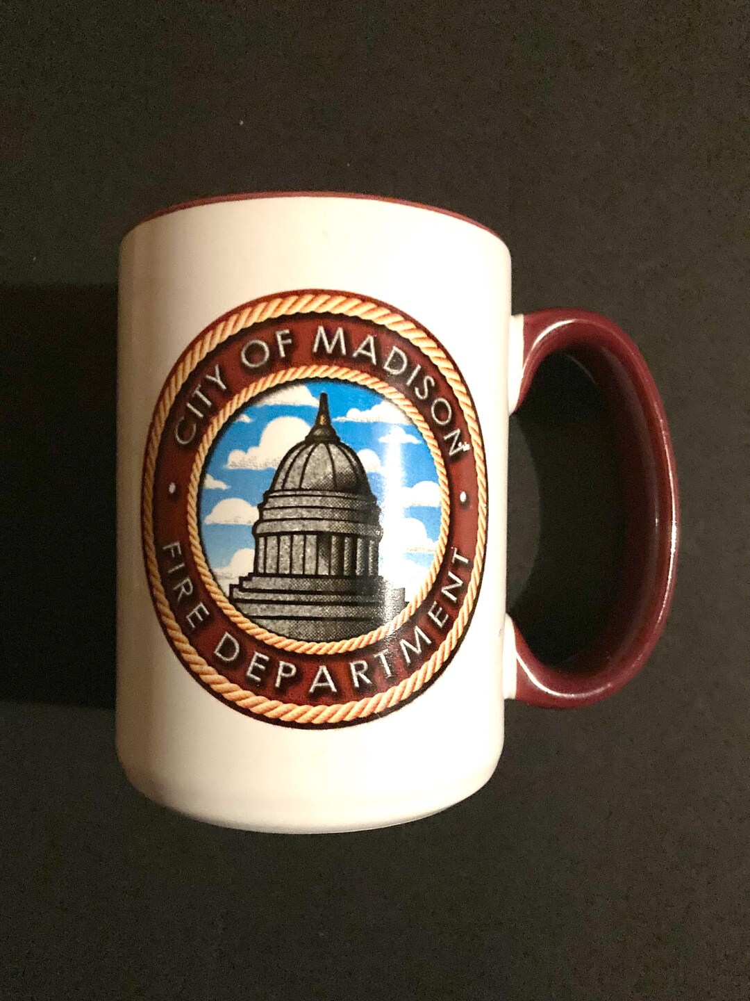 Vintage City of Madison Fire Department Mug, Coffee Cup - Etsy