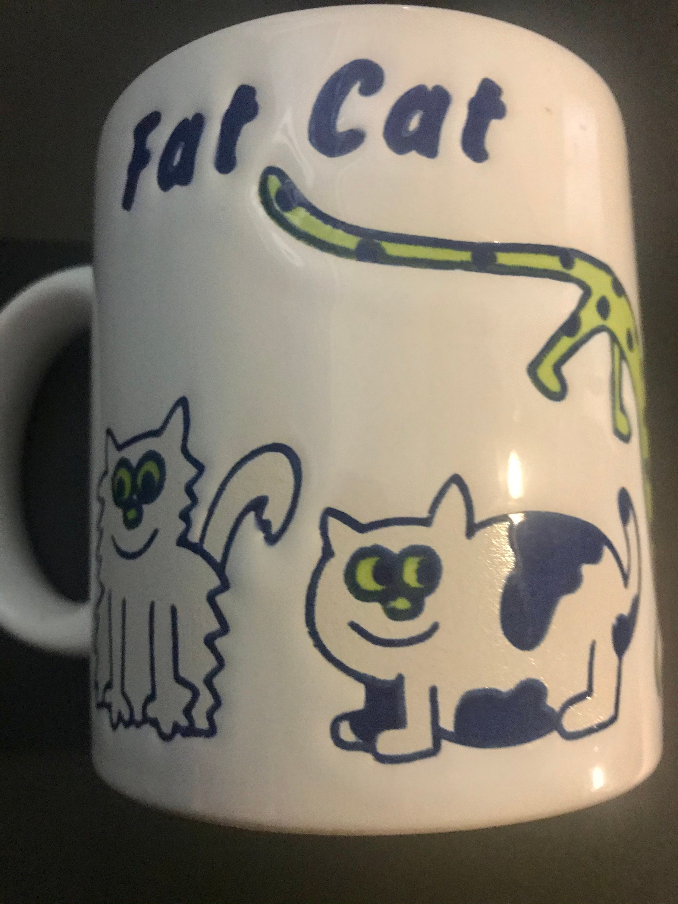 Vintage Fat Cat Mug German Waechtersbach Coffee Cup - Etsy