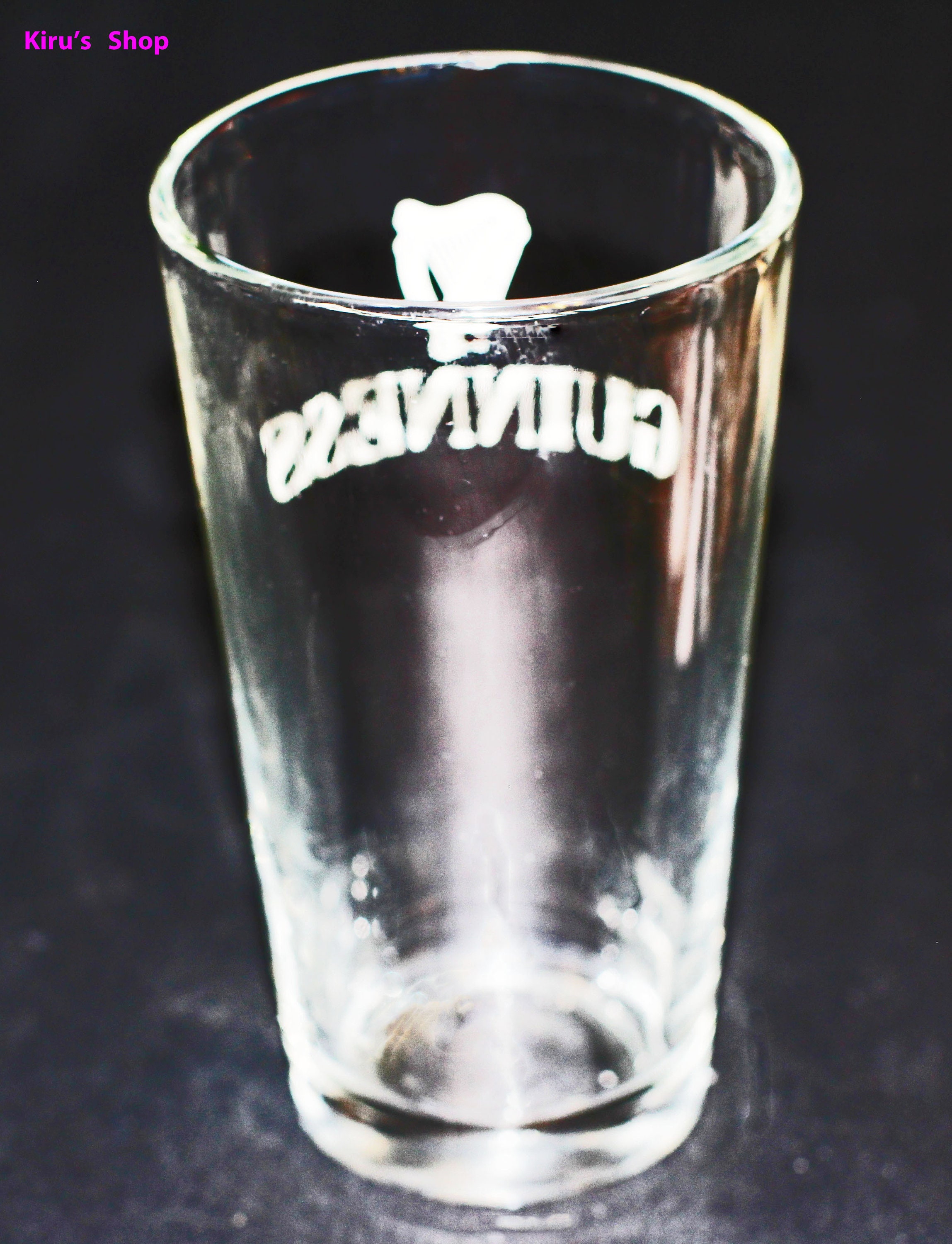 Guinness Irish Beer 16 oz. Glass, Clear Glass Inscribe Guinness ...