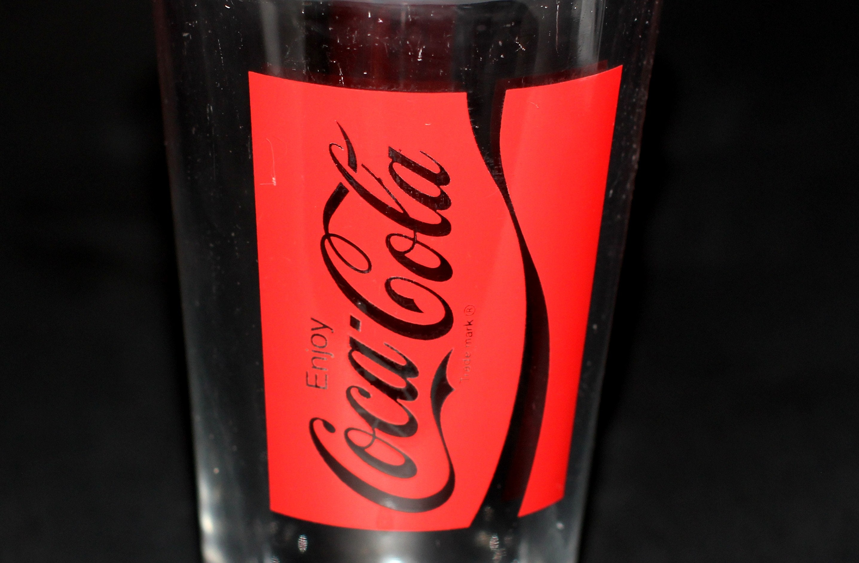 Coca-cola 16 Ounce Tumbler Coke Pint Sized Drinking Glass - Etsy