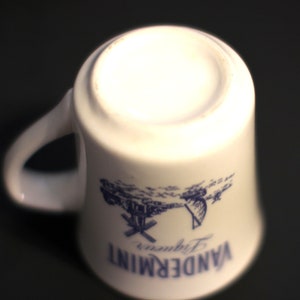 Vandermint Liqueur Coffee Mug, Dutch Coffee Recipe Mug, Blue & White ...