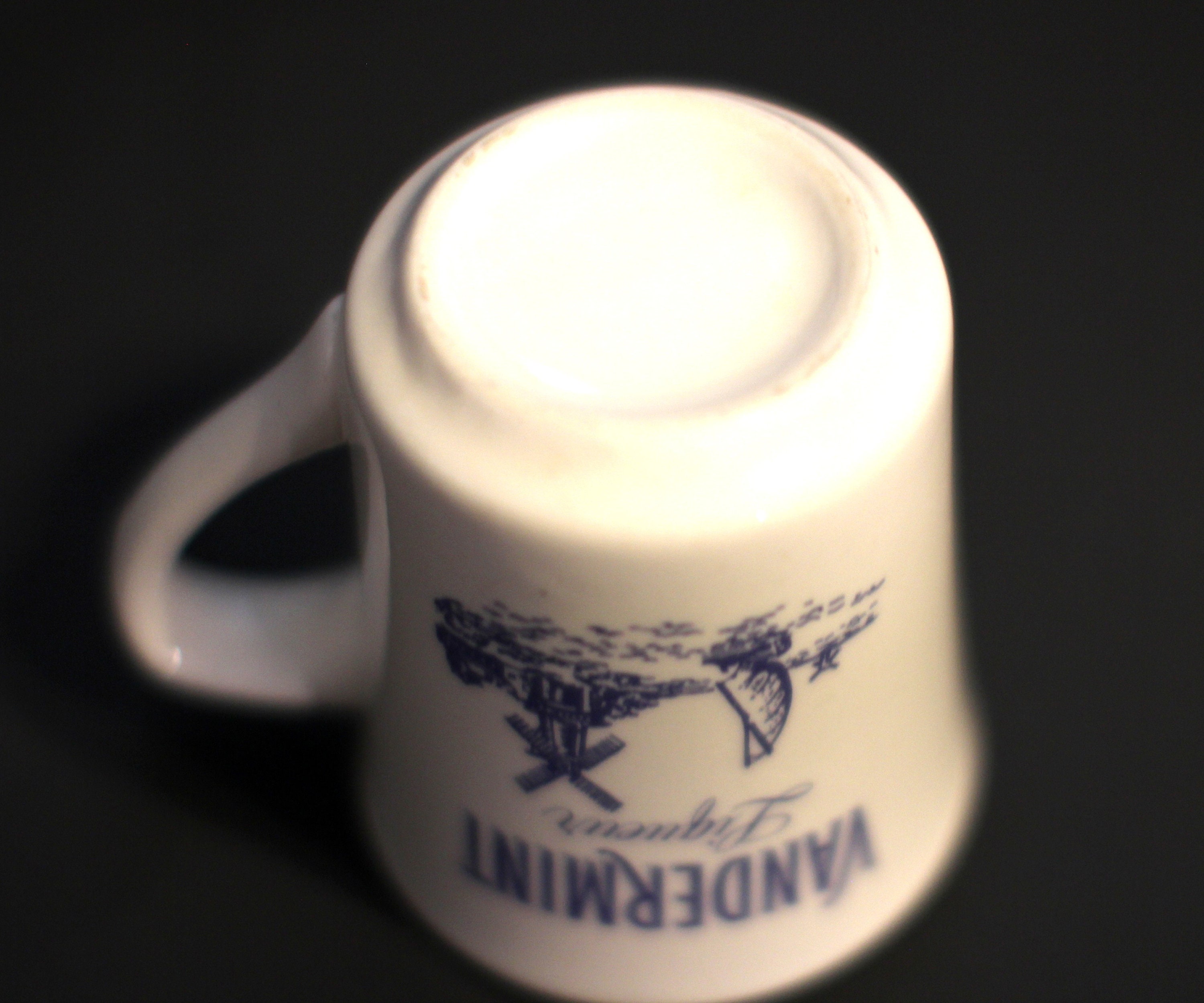 Vandermint Liqueur Coffee Mug, Dutch Coffee Recipe Mug, Blue & White ...