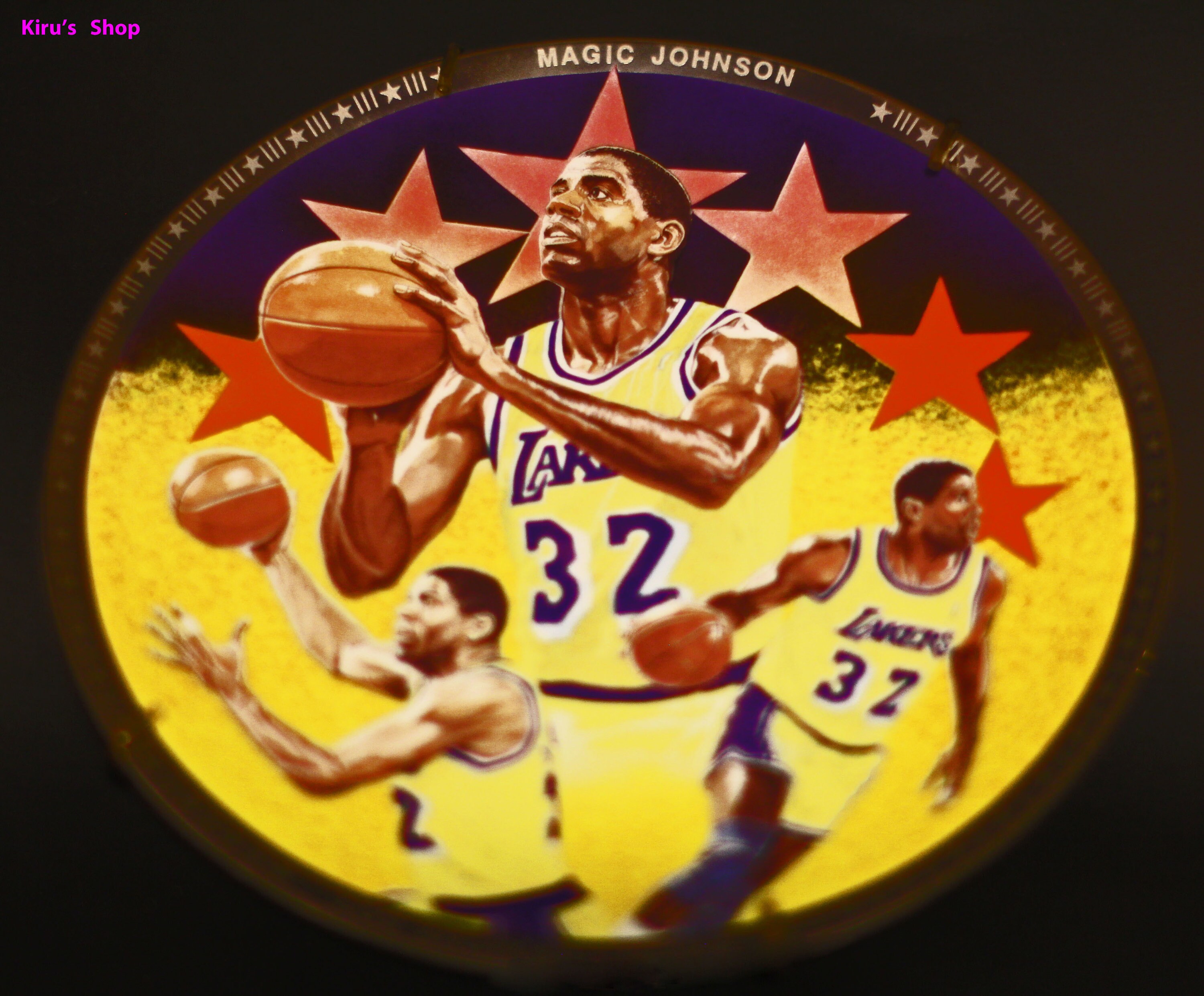 1990s, Magic Johnson Los Angeles Lakers Collective Plate, Basketball - Etsy