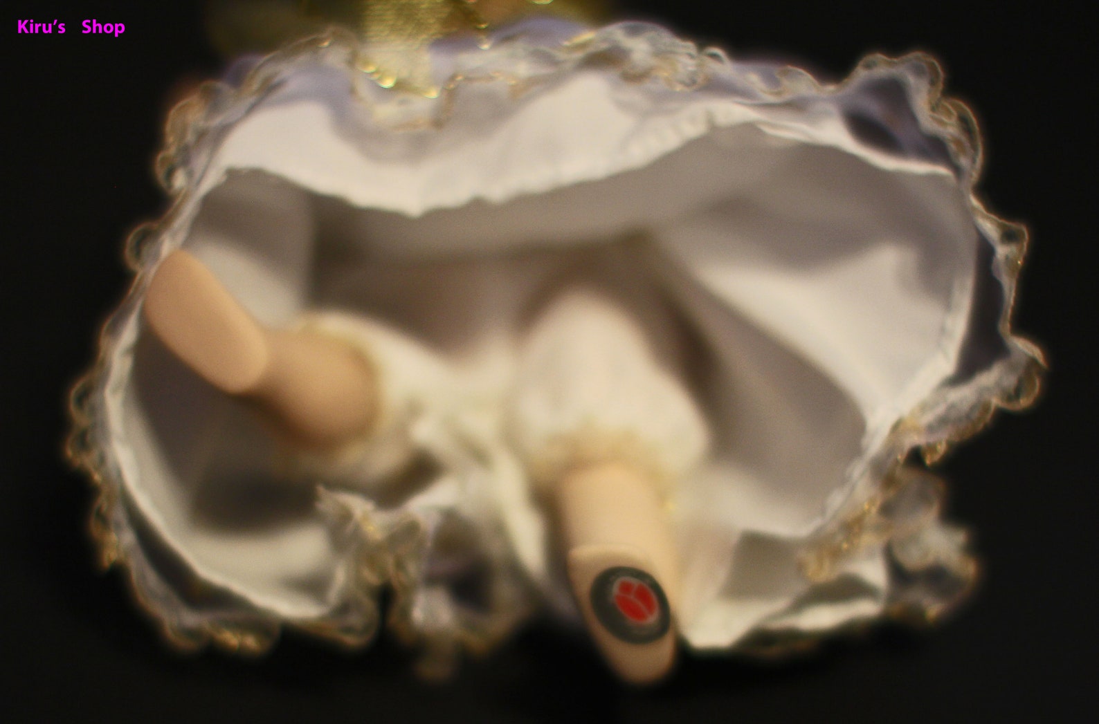 Delton 8.5" Blond Porcelain Doll in White & Gold Dress, Holiday Doll ...