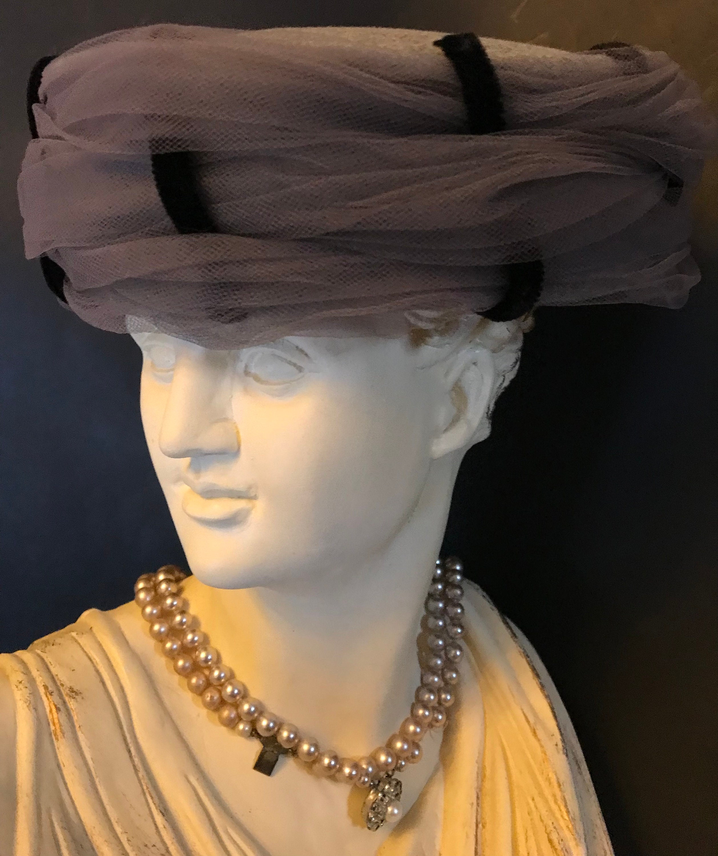 Vintage Womans Turban Crown Hat, Goodyears Department Store Ann Arbor ...