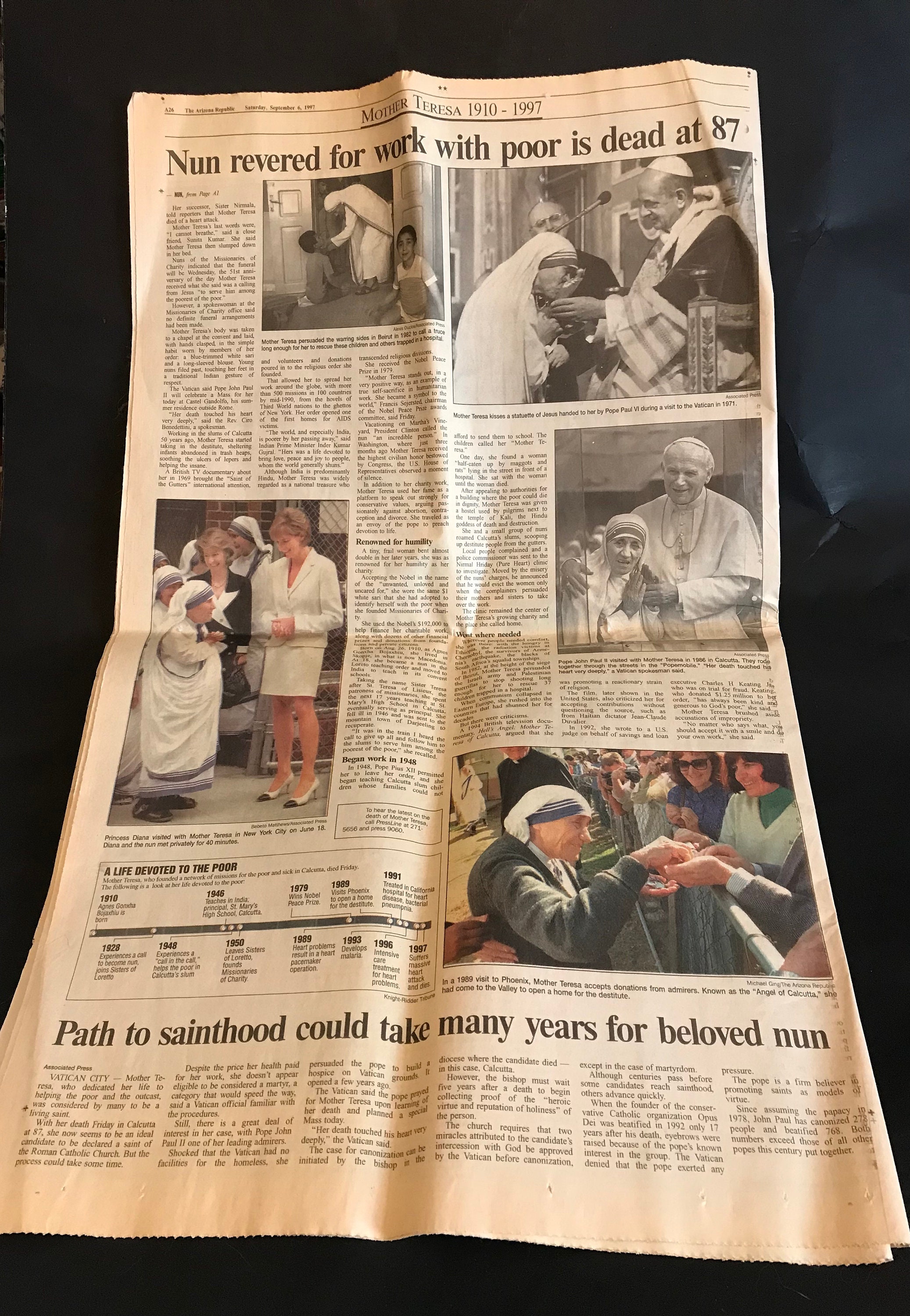 1990s, Revered Mother Teresa Dies, Princess Diana’s Funeral, 9/6/97 ...