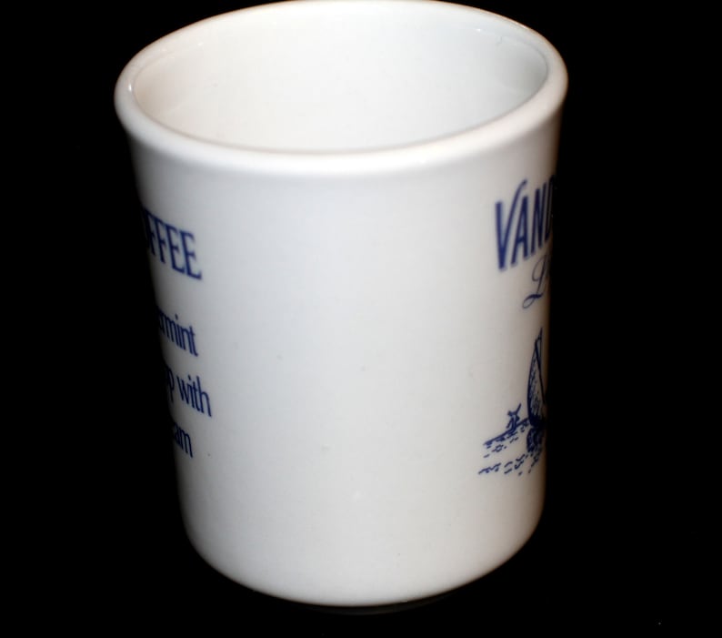 Vandermint Liqueur Coffee Mug Dutch Coffee Recipe Mug Blue & | Etsy