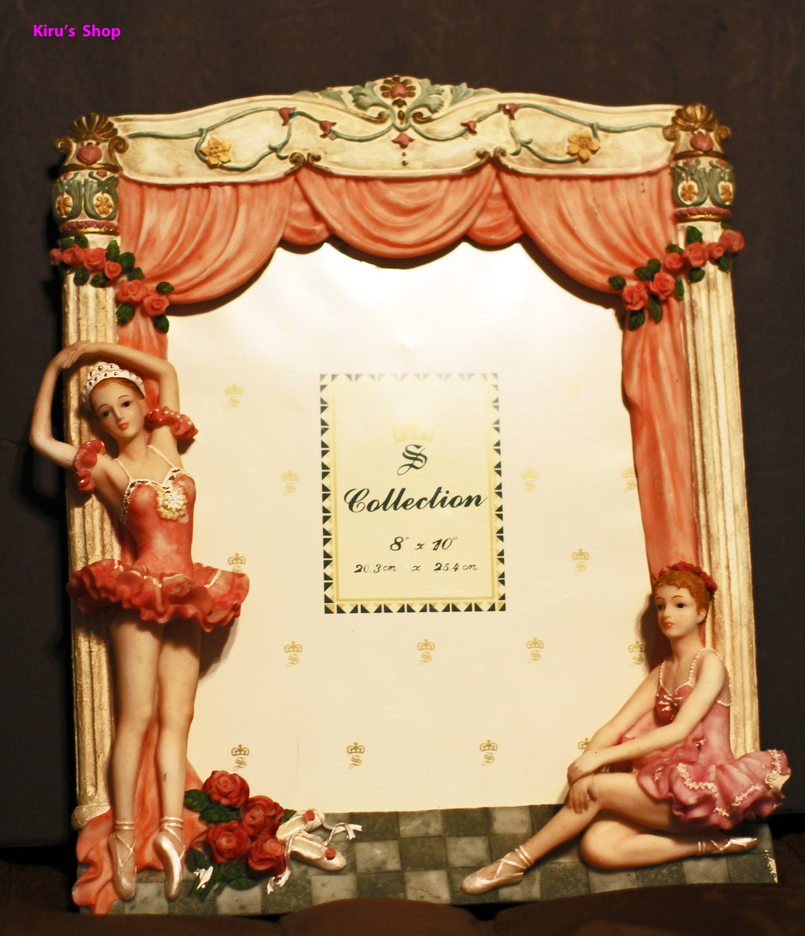 Vintage 8x10 Ballerina Picture Frame Montefiori Collection Italy Design ...